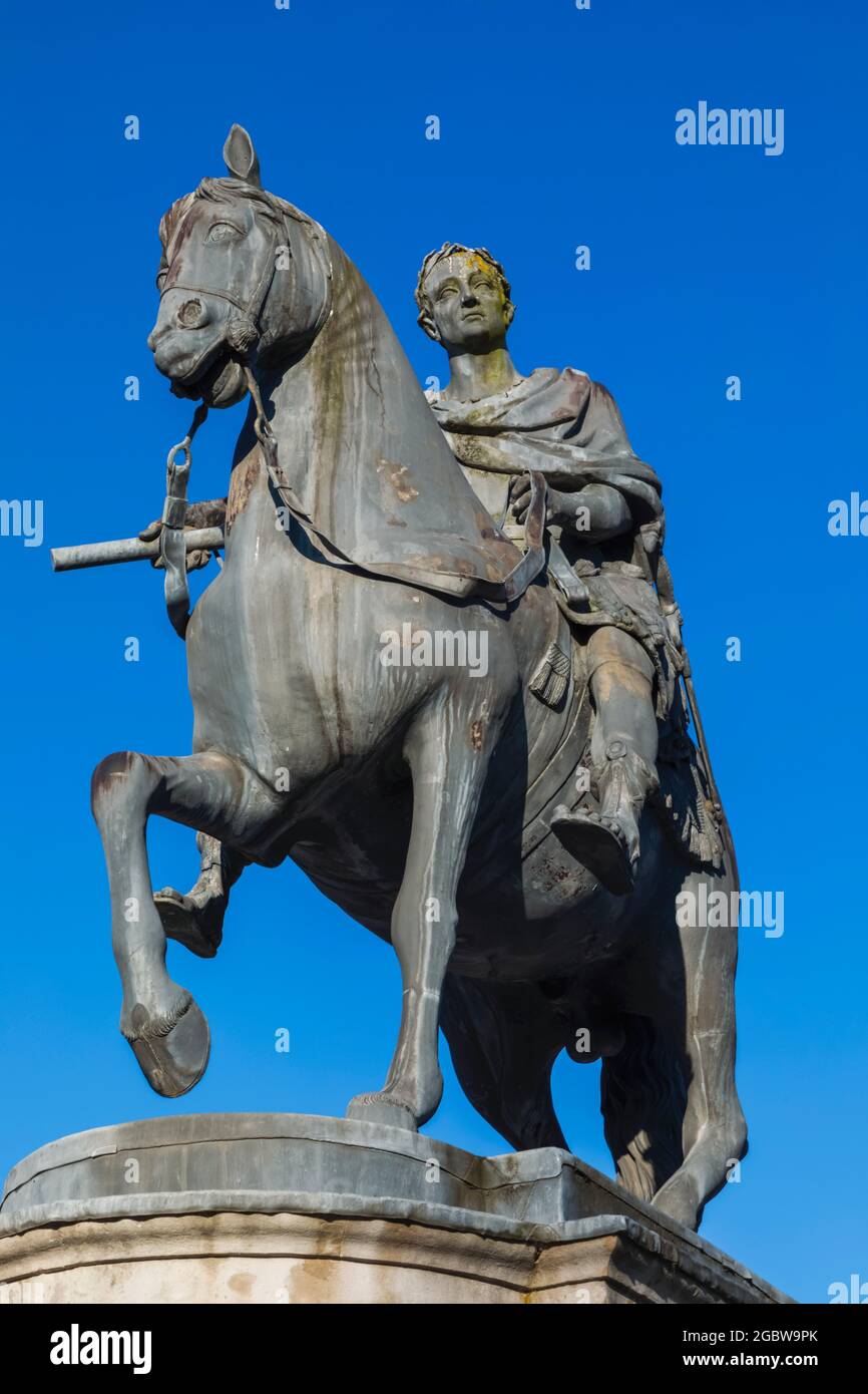 England, Hampshire, Petersfield, Equestrian Statue of Prince William ...