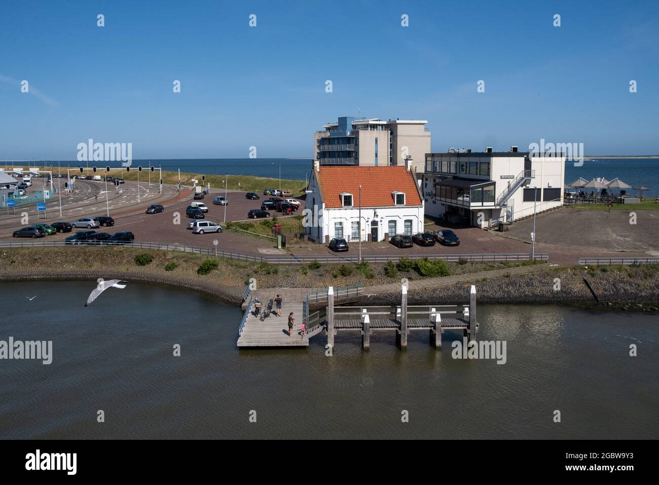 Netherlands, Amsterdam. Illustration of daily life in Amsterdam ...