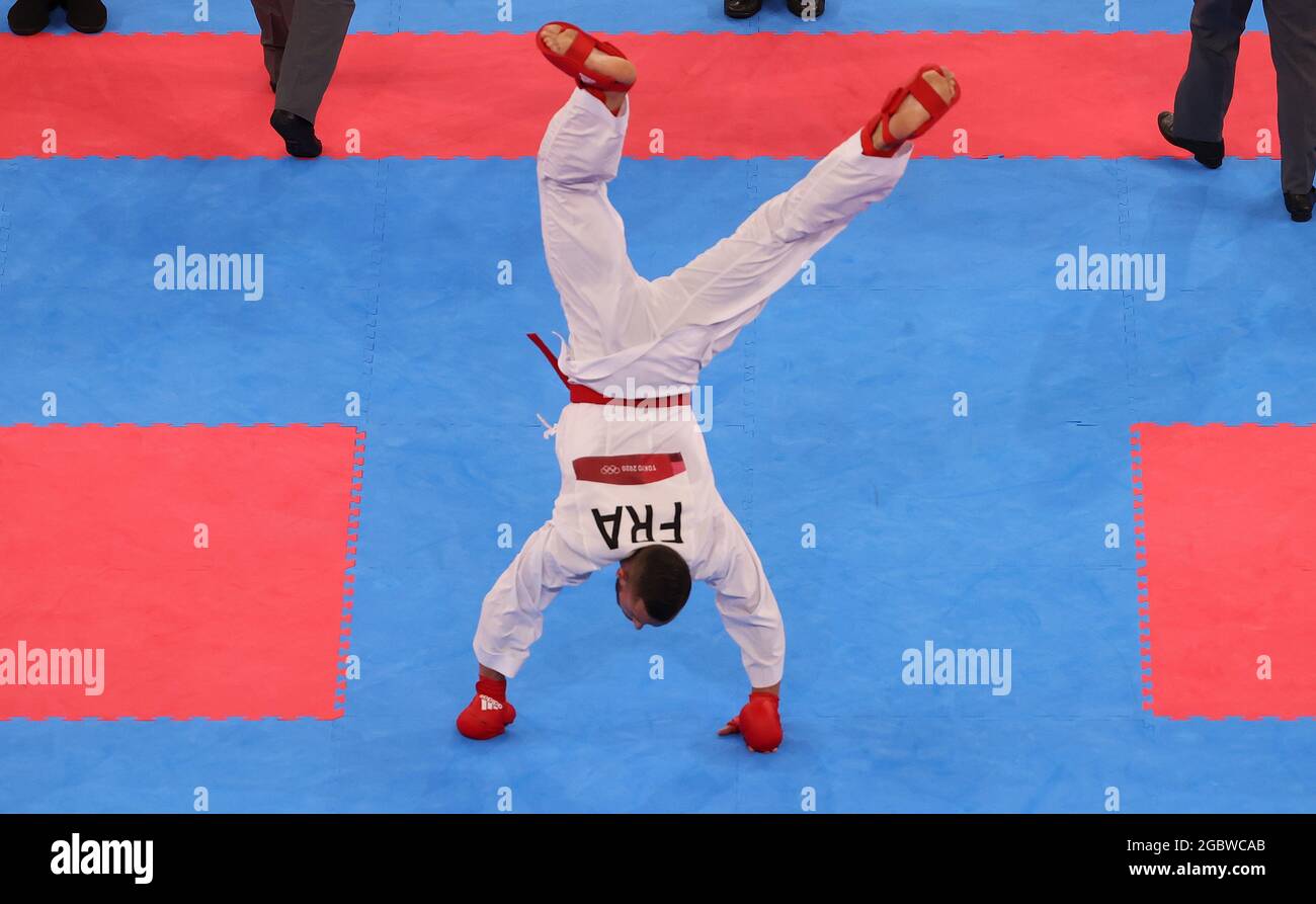 Tokyo, Japan. 5th Aug, 2021. Steven da Costa of France celebrates ...