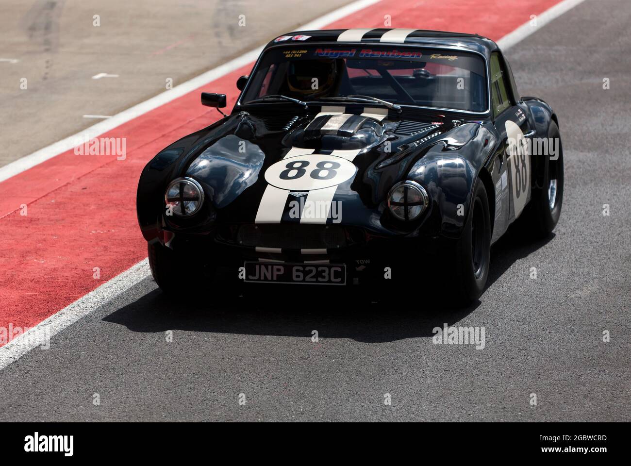 The Black, TVR Griffith of John Davison, in the pit lane before the ...
