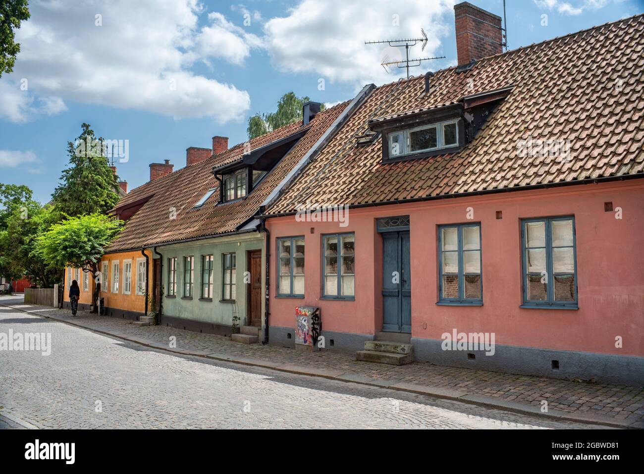 Characteristic Strolling streets with Picturesque Buildings in Lund ...