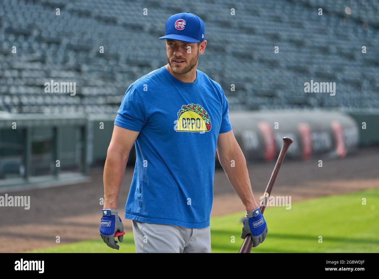 August 4 2021: Chicago Cubs third baseman Patrick Wisdom (16) during ...