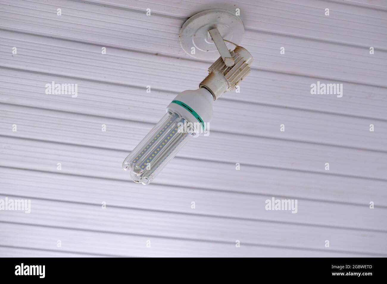 LED electric light lamp installed in the home Stock Photo - Alamy