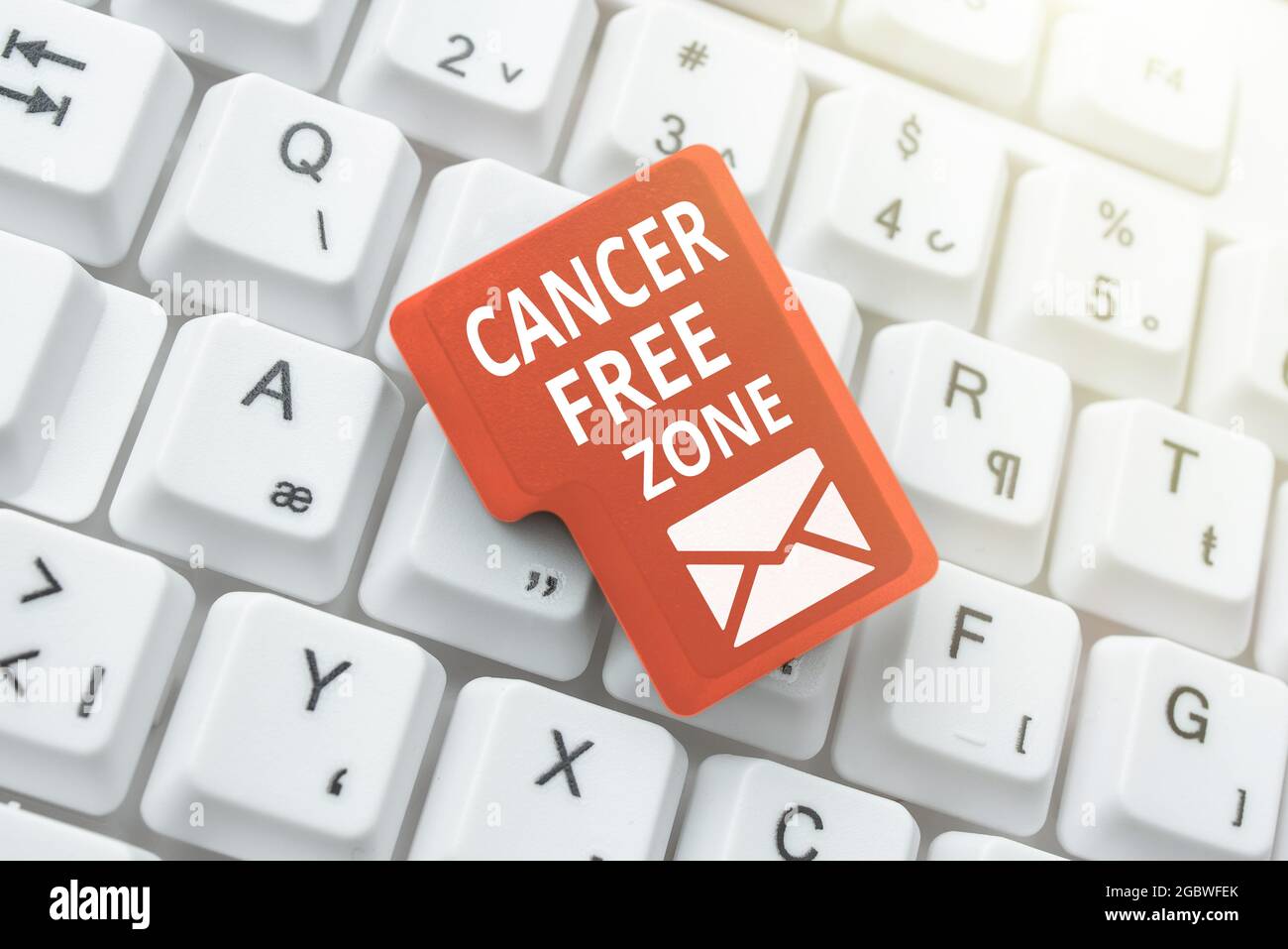 Text caption presenting Cancer Free Zone. Conceptual photo supporting ...