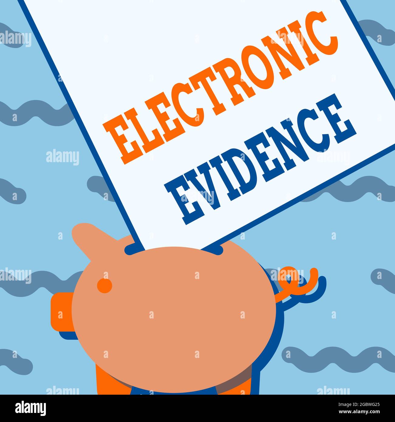 Hand writing sign Electronic Evidence. Business idea probative ...