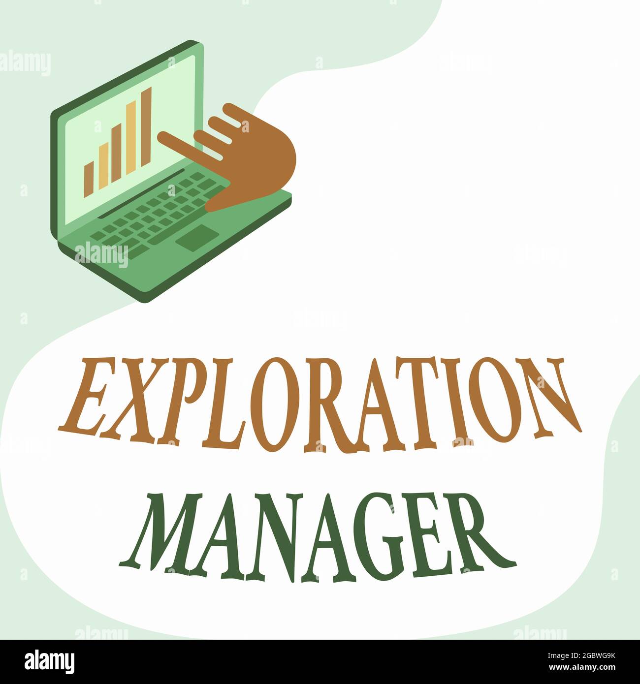 Handwriting text Exploration Manager. Conceptual photo lead and operate ...