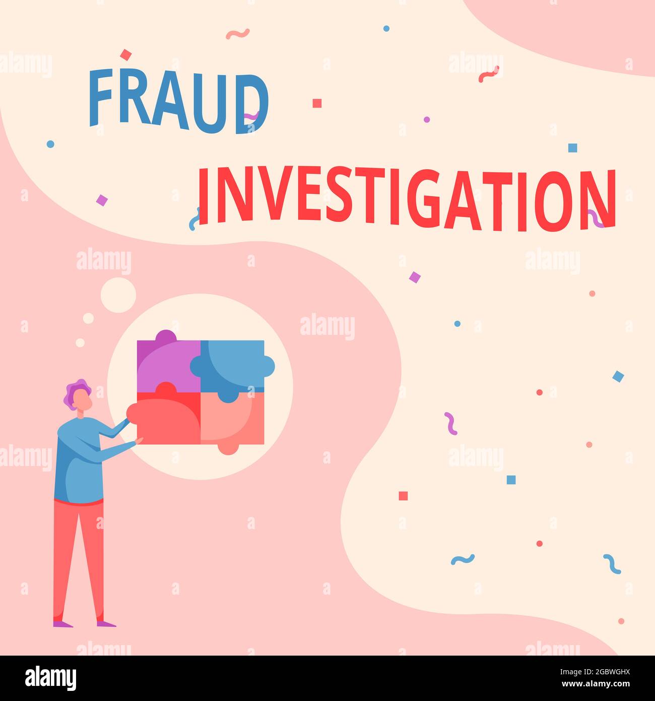 Sign displaying Fraud Investigation. Business showcase process of ...