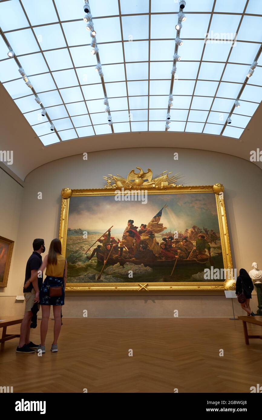 Washington Crossing The Delaware painting in the Metropolitan Museum ...