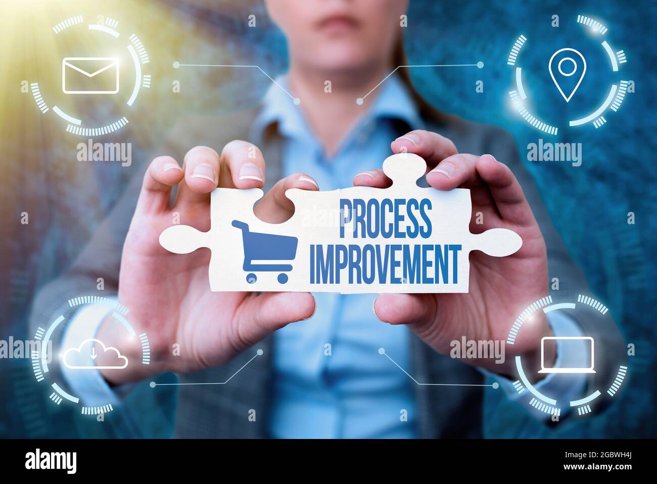 Conceptual display Process Improvement. Concept meaning ongoing effort ...