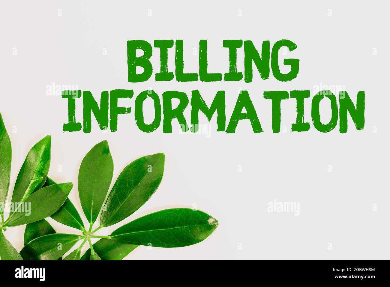 Sign displaying Billing Information. Business approach address ...