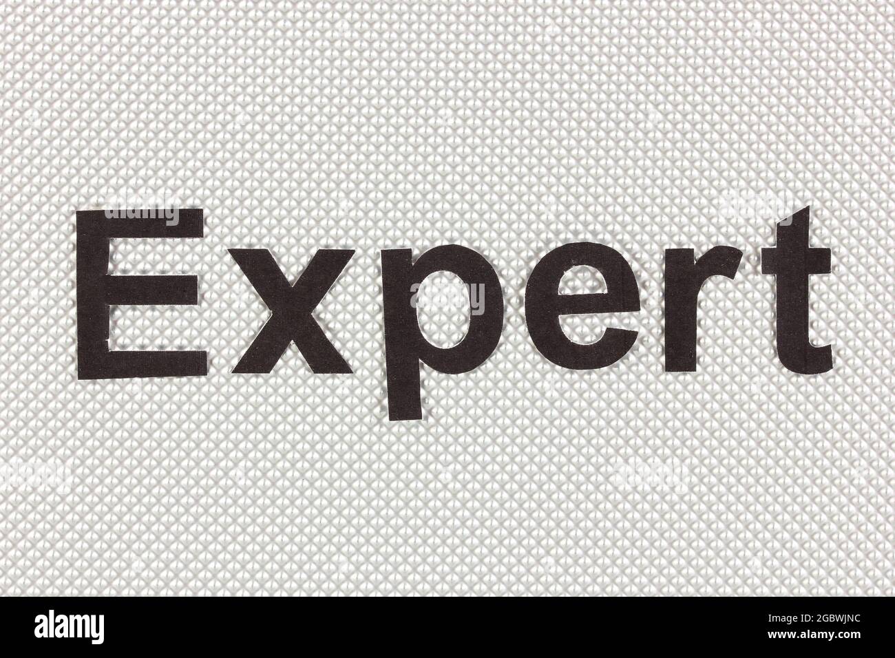 Word Expert on silvery background Stock Photo - Alamy