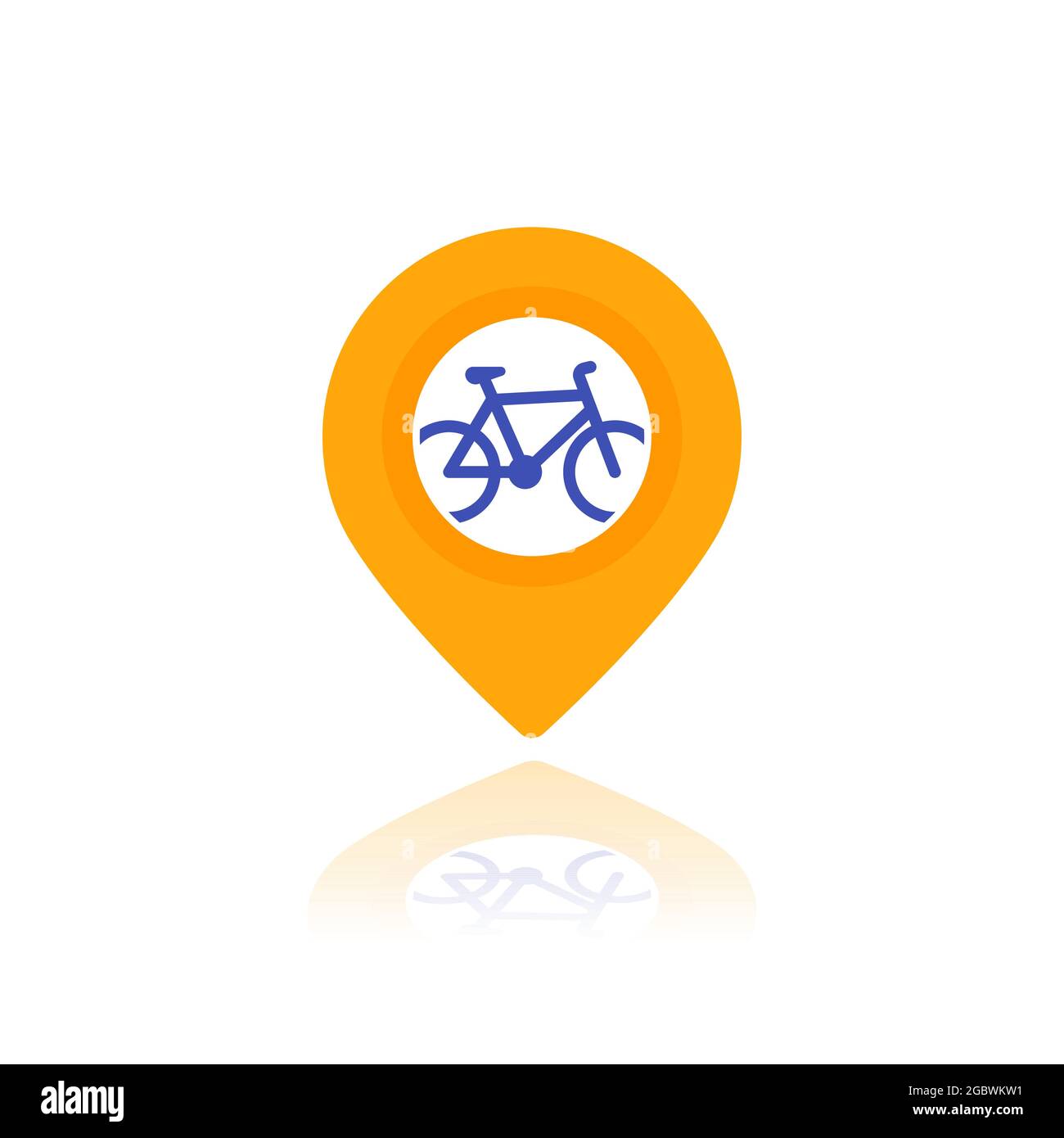 Mark with a bike, vector Stock Vector Image & Art - Alamy