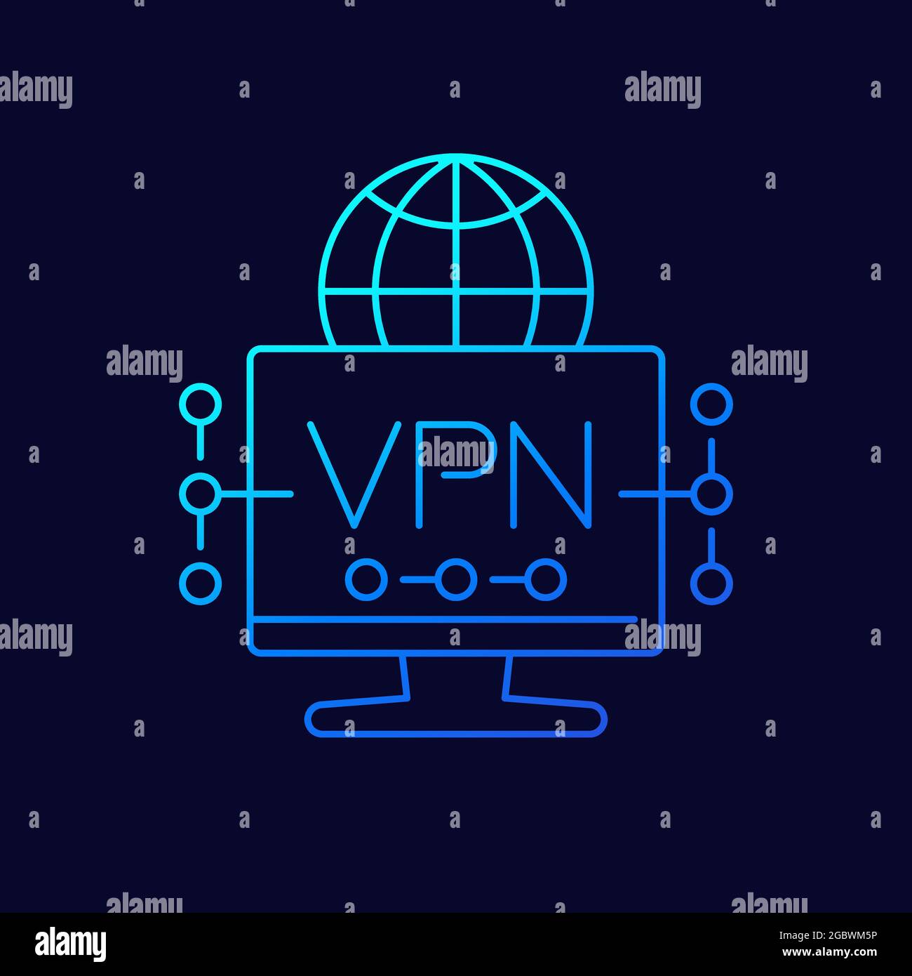 Vpn globe Stock Vector Images - Alamy