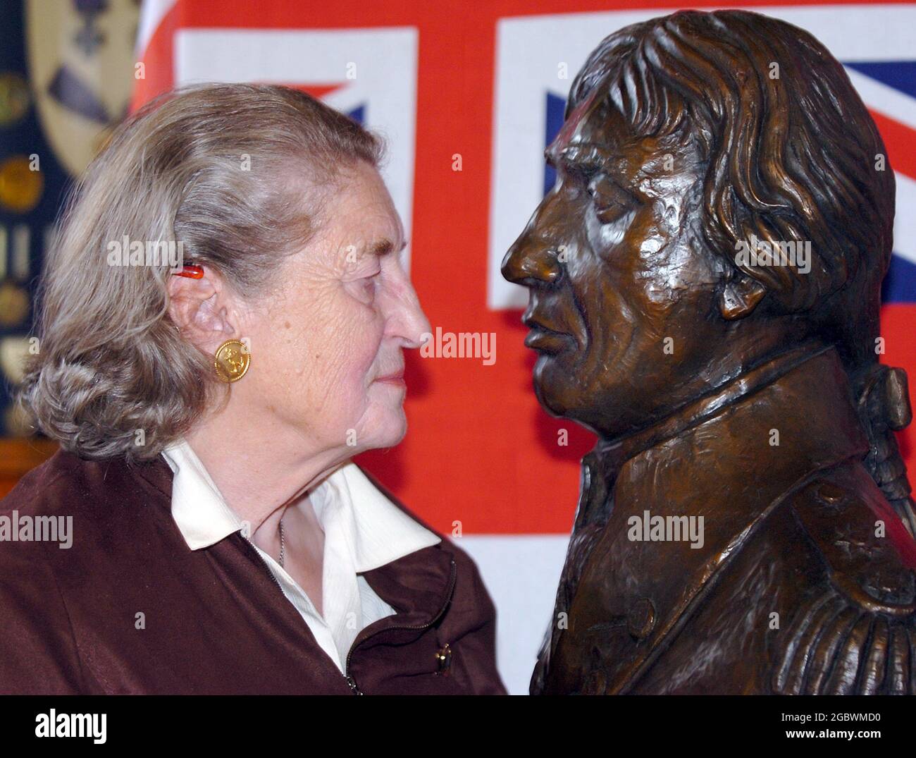 NELSON'S GREAT GREAT GREAT GRANDDAUGHTER MRS ANNA TRIBE WITH THE NEW ...