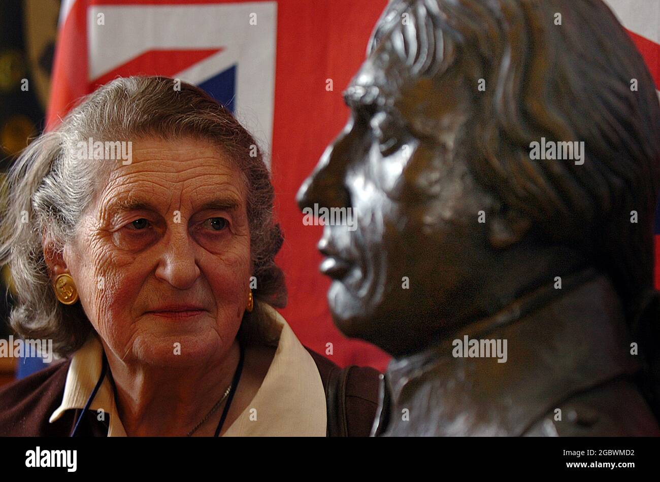 NELSON'S GREAT GREAT GREAT GRANDDAUGHTER MRS ANNA TRIBE WITH THE NEW ...