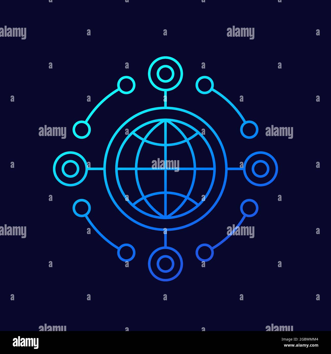 Global integration network Stock Vector Images - Alamy