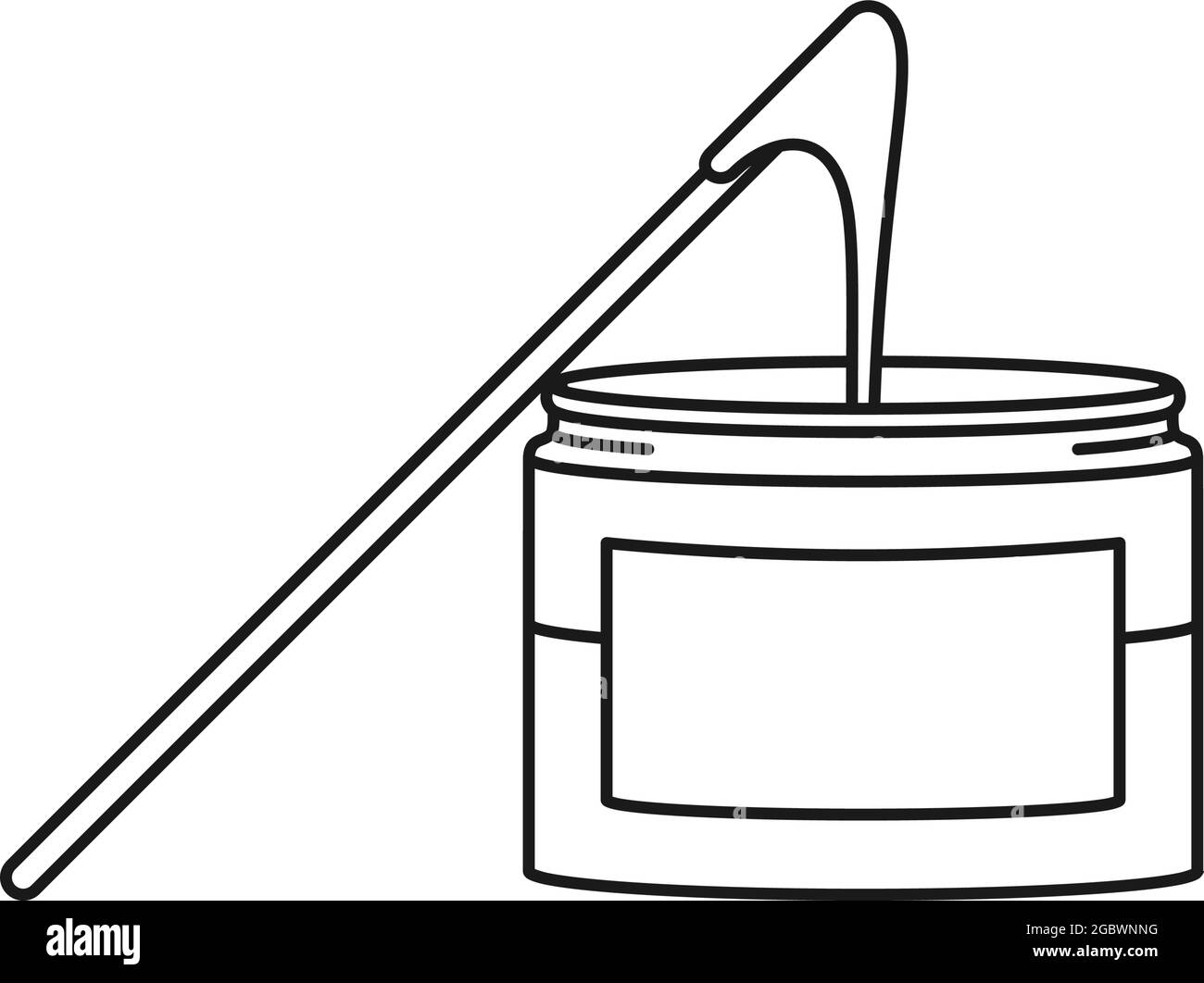 Strip waxing glass jar or tub of honey wax for hair removal in vector ...