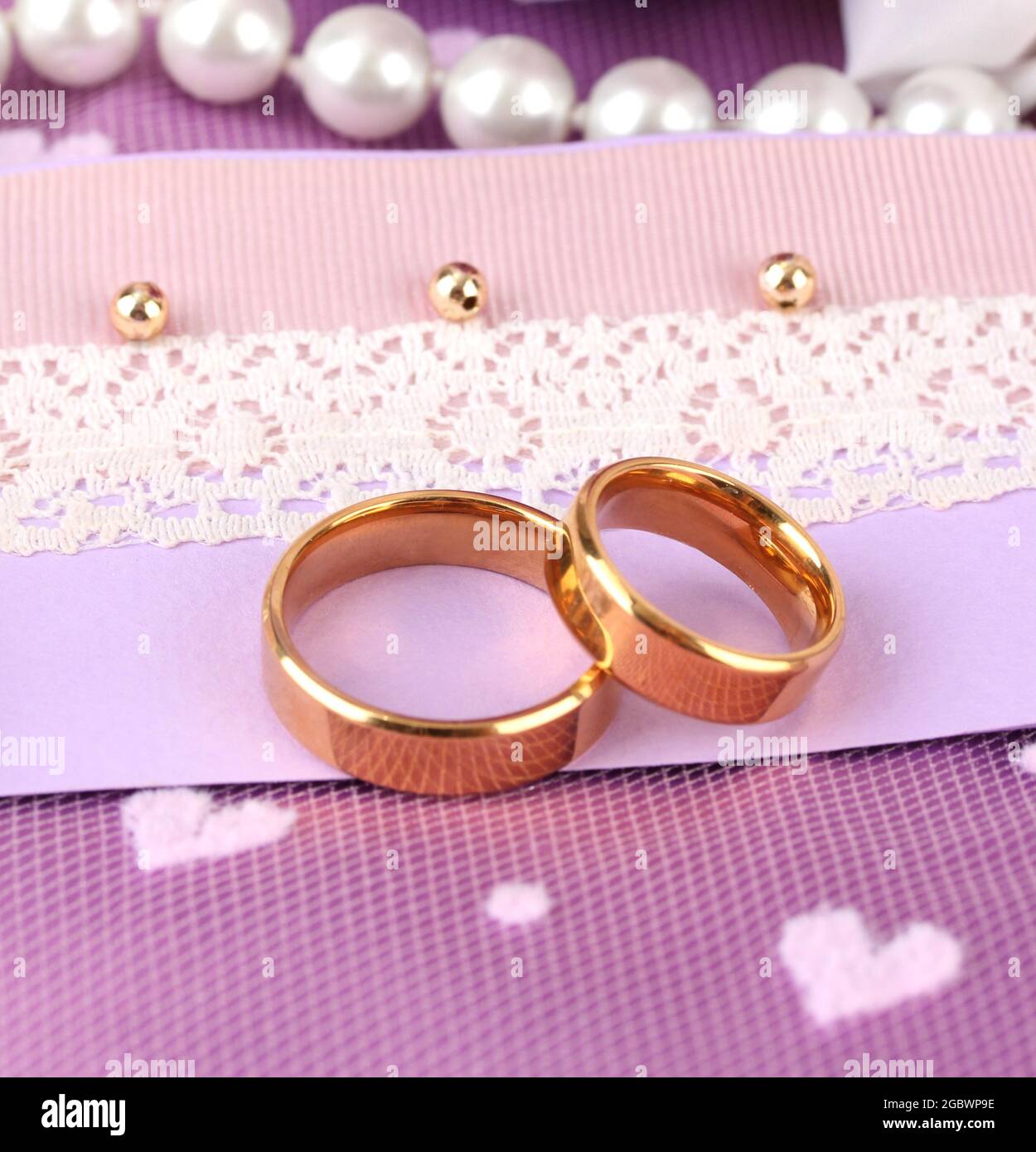 Conceptual photo: wedding in violet color style Stock Photo - Alamy