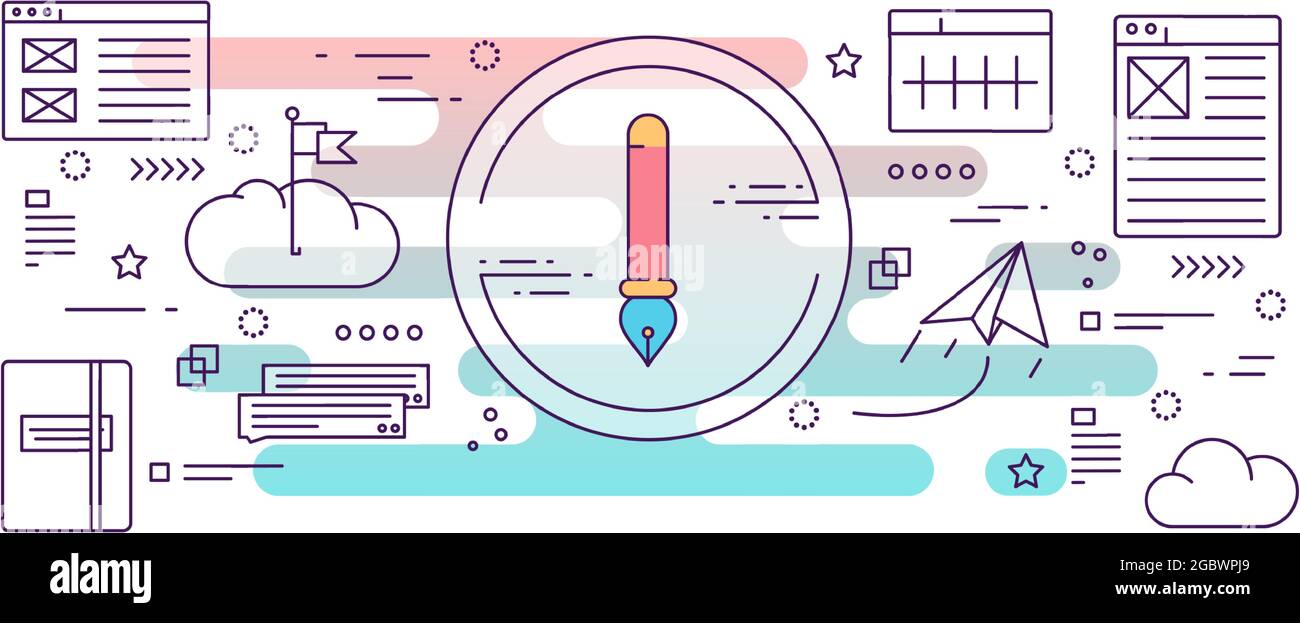 Creative process perfect product vector flat icon Stock Vector Image ...