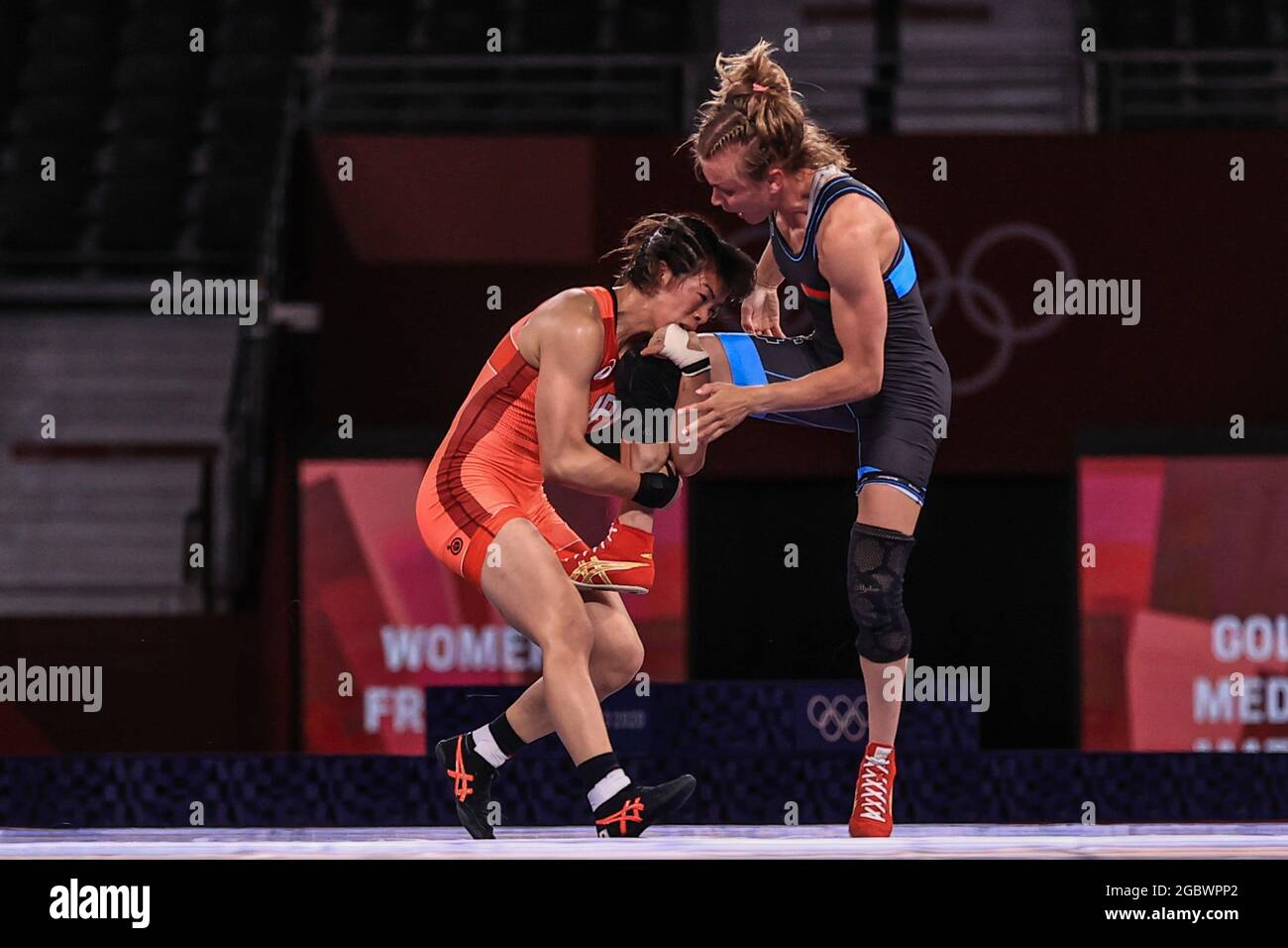 Tokyo, Japan. 5th Aug, 2021. (L to R) Risako Kawai (JPN), KURACHKINA ...