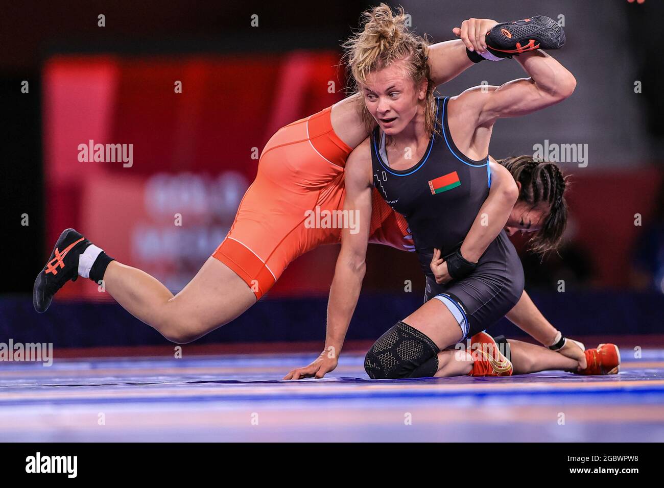 Tokyo, Japan. 5th Aug, 2021. (L to R) Risako Kawai (JPN), KURACHKINA ...