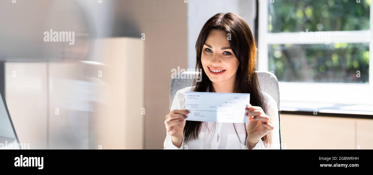 Happy adult cheque hi-res stock photography and images - Alamy