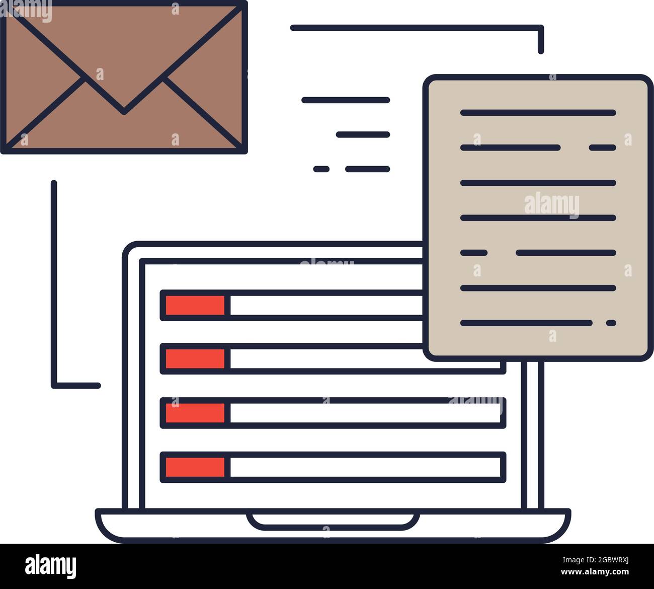 Webmail icon hi-res stock photography and images - Alamy