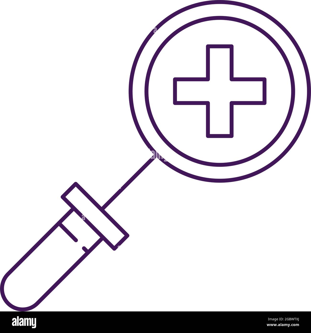 Zoom icon enlarge button web magnifier vector Stock Vector Image & Art ...