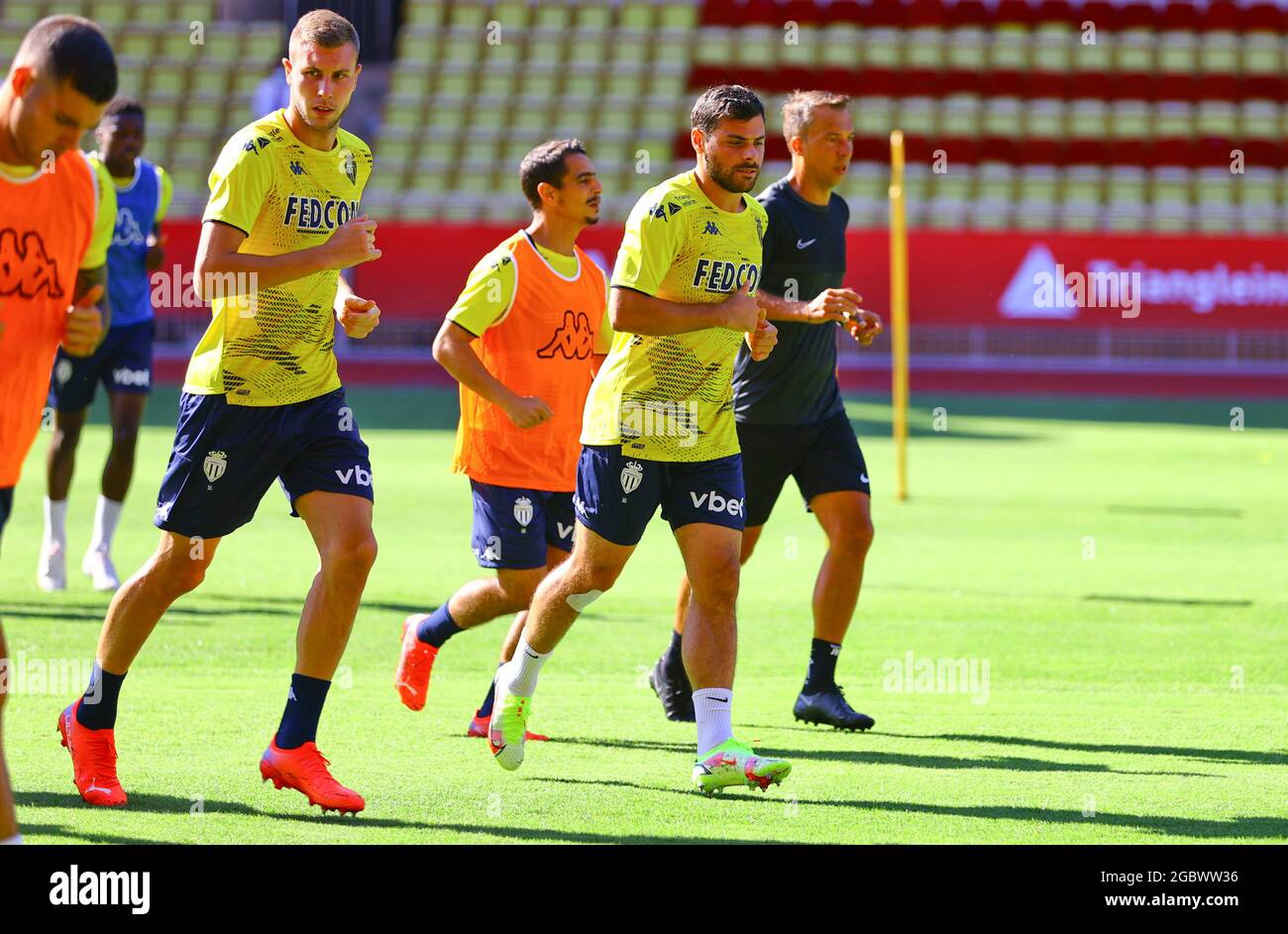 Monaco, Monte-Carlo - August 05, 2021: AS Monaco Training Session ...
