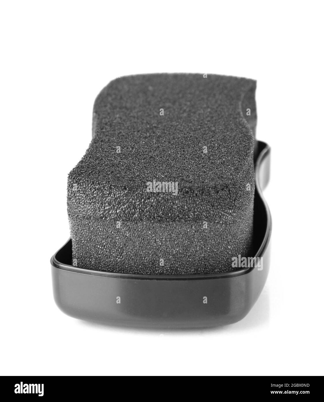 Shoe shine sponge, isolated on white Stock Photo - Alamy