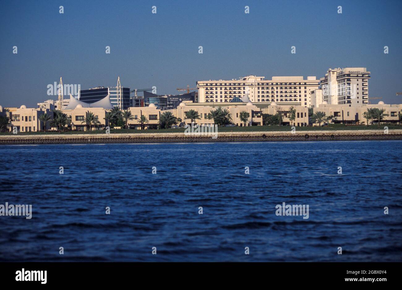 Abra boat ride across the Dubai Creek, Dubai, United Arab Emirates ...