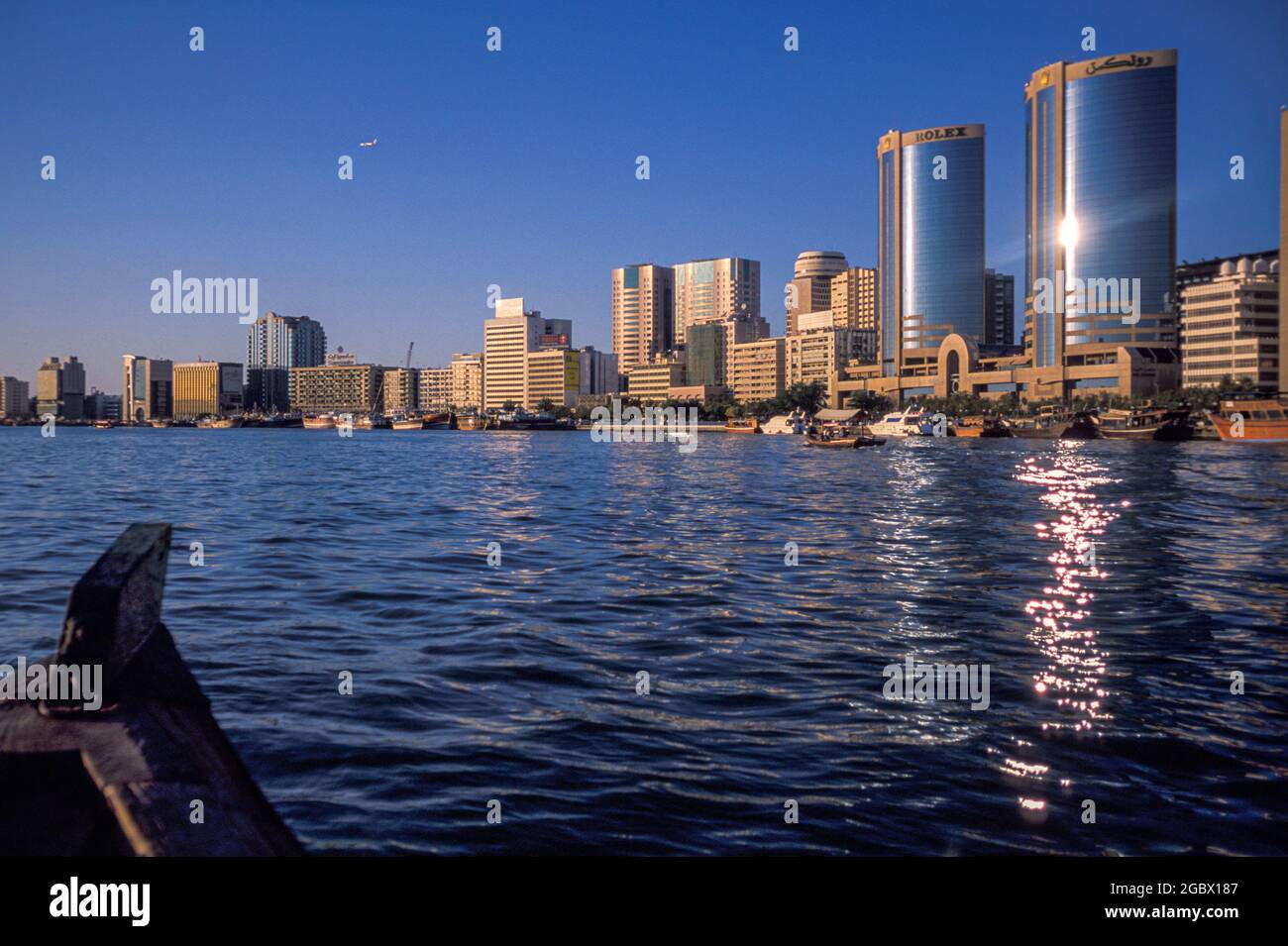 Abra boat ride across the Dubai Creek, Dubai, United Arab Emirates ...
