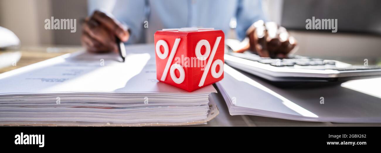 Corporate Tax And Interest Rate Percent. Calculating Percent Stock ...