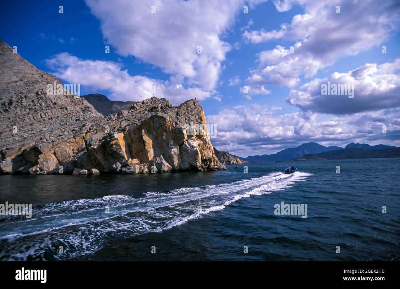 Fishing boats in Musandam Peninsula, Oman Stock Photo - Alamy