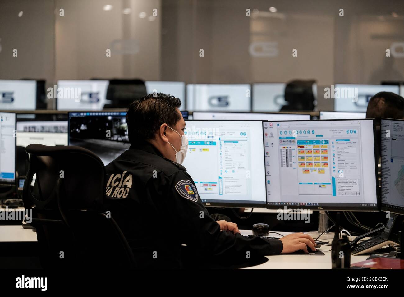 Cancun, Quintana Roo, Mexico, June 24, 2021.- C5 Command and Control ...