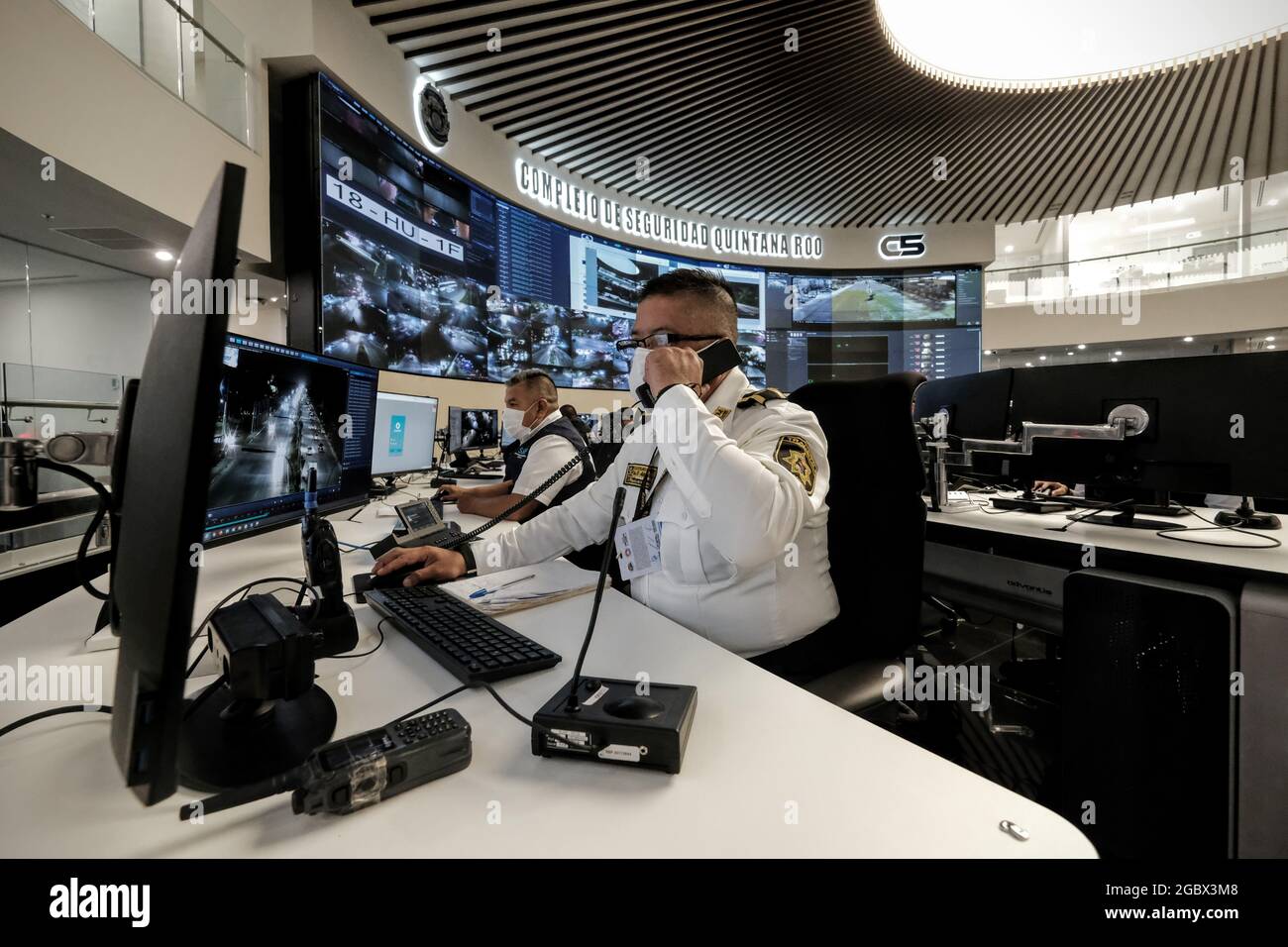 Cancun, Quintana Roo, Mexico, June 24, 2021.- C5 Command and Control ...