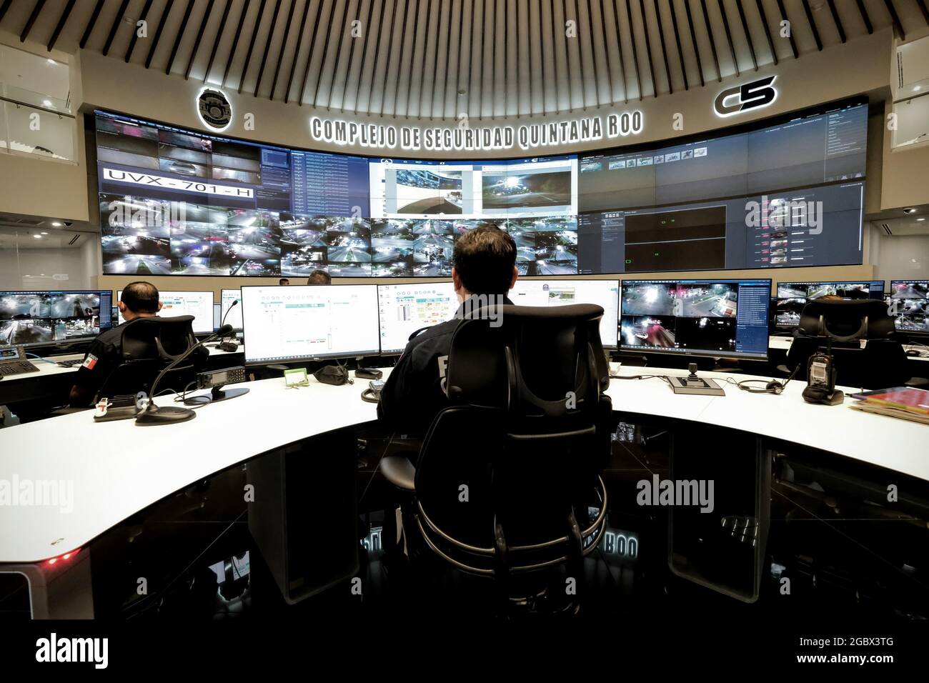 Cancun, Quintana Roo, Mexico, June 24, 2021.- C5 Command and Control ...