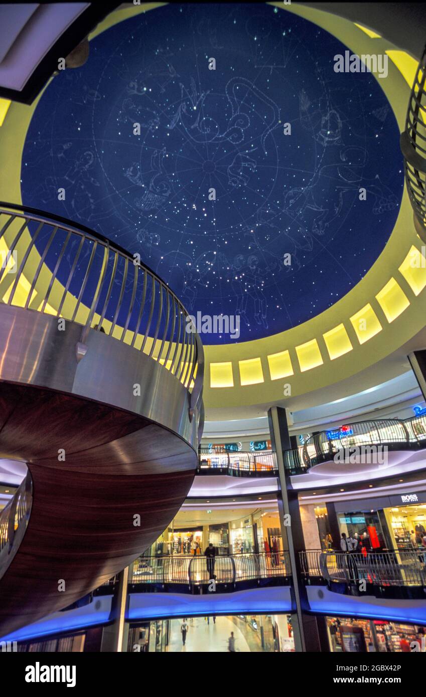 Ceiling of a dome with starts constellations hi-res stock photography ...