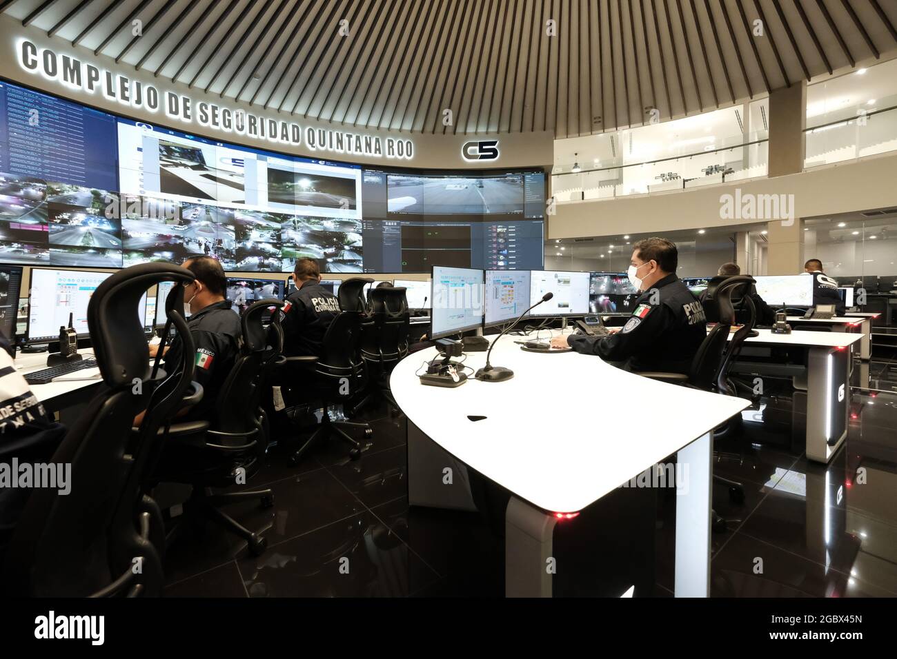 Cancun, Quintana Roo, Mexico, June 24, 2021.- C5 Command and Control ...