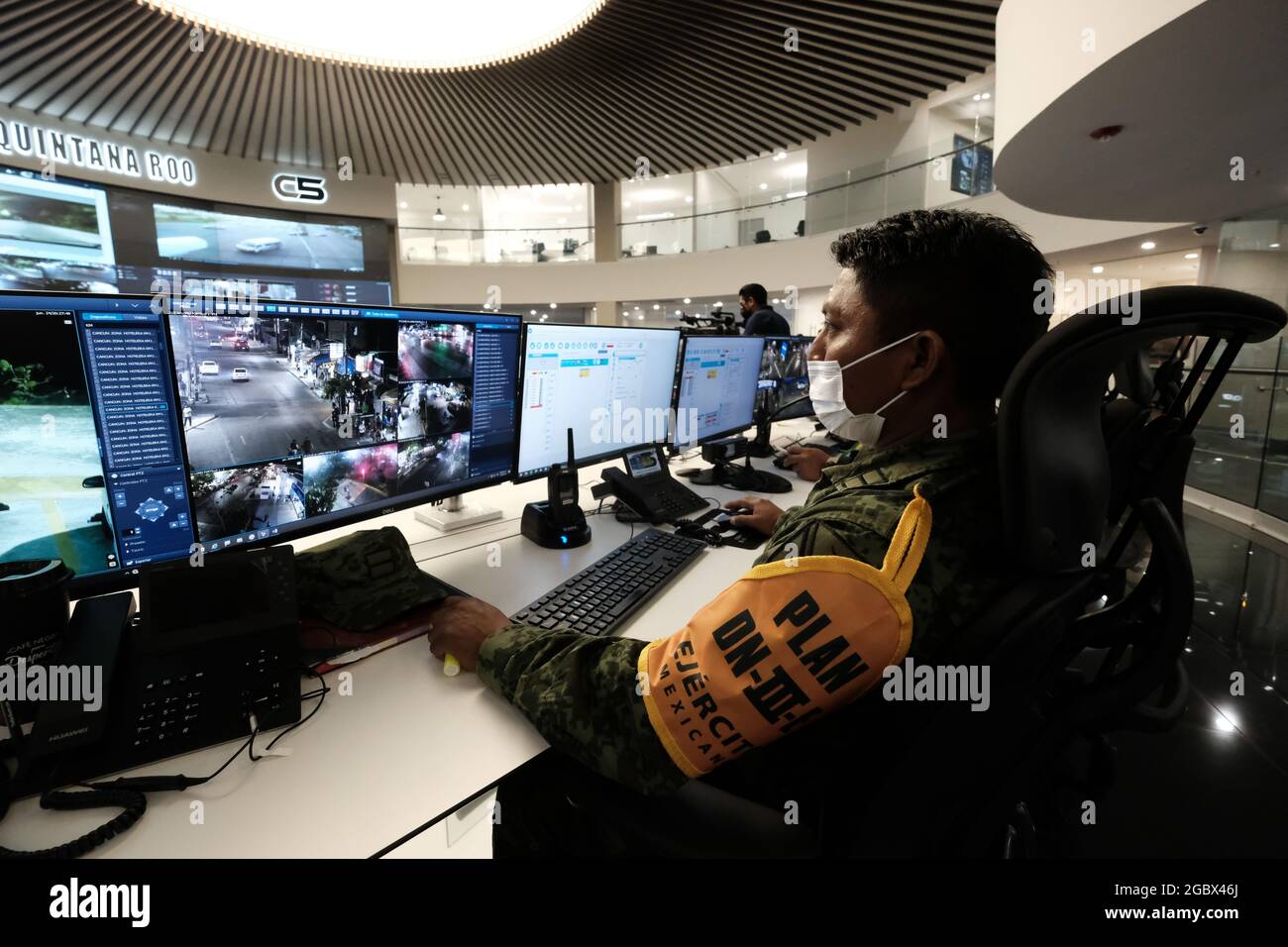 Cancun, Quintana Roo, Mexico, June 24, 2021.- C5 Command and Control ...