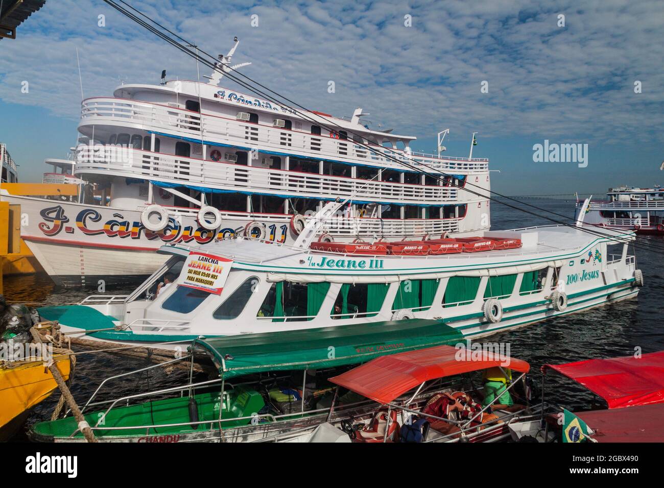 Amazon river boats in manaus hi-res stock photography and images - Alamy