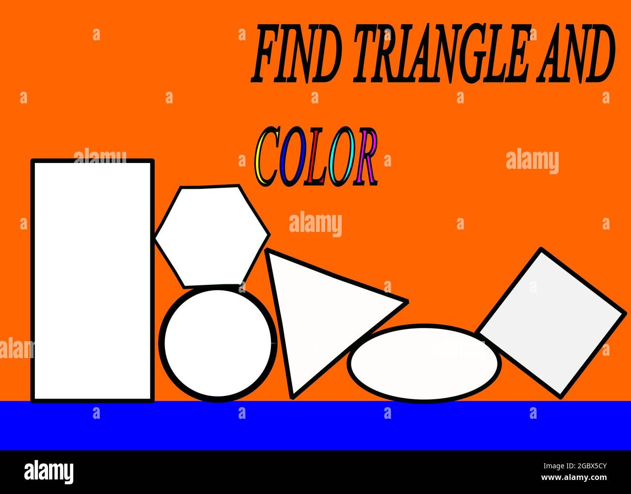 Sketch or color the mathematical shapes or trigonometry education for ...