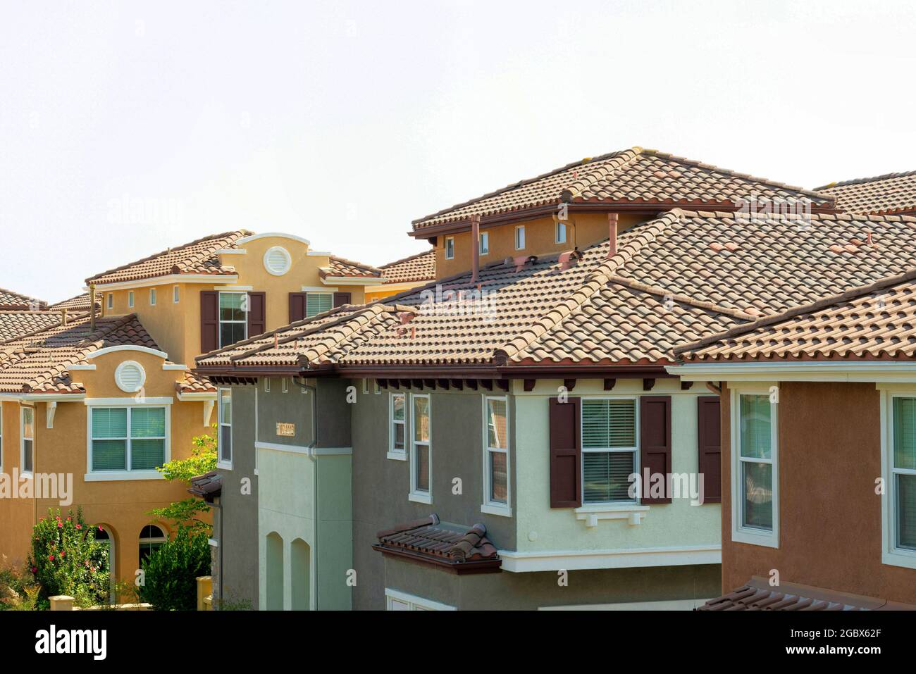 Roofs of town buildings Stock Photo - Alamy