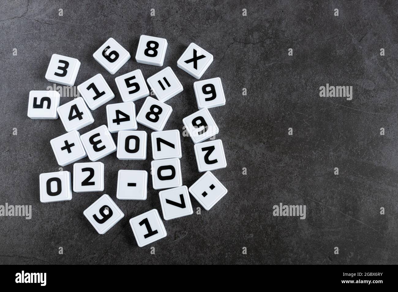 Numbers game to learn math Stock Photo - Alamy