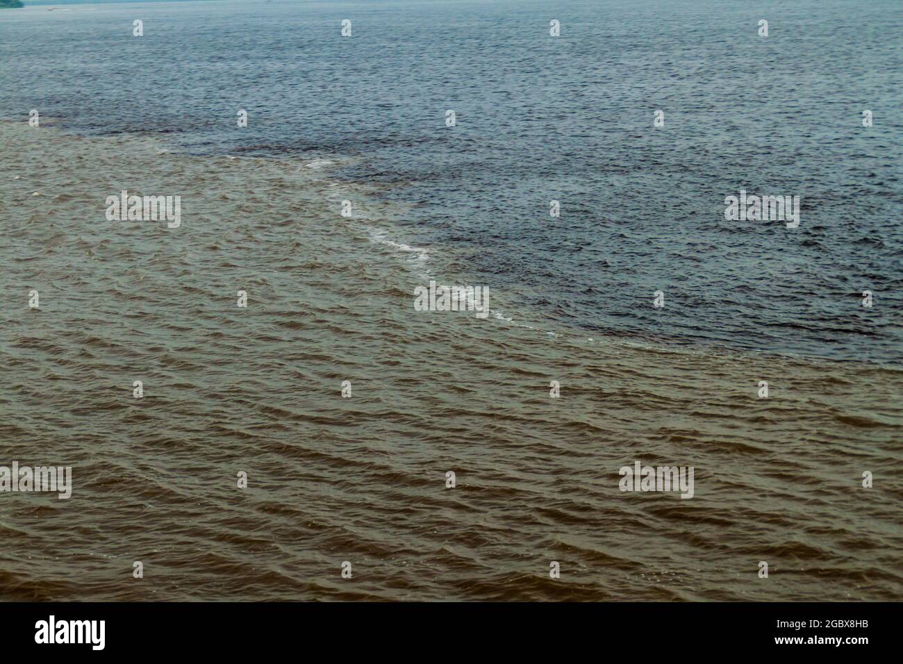 The Meeting of Waters (Encontro das Aguas) is the confluence between ...