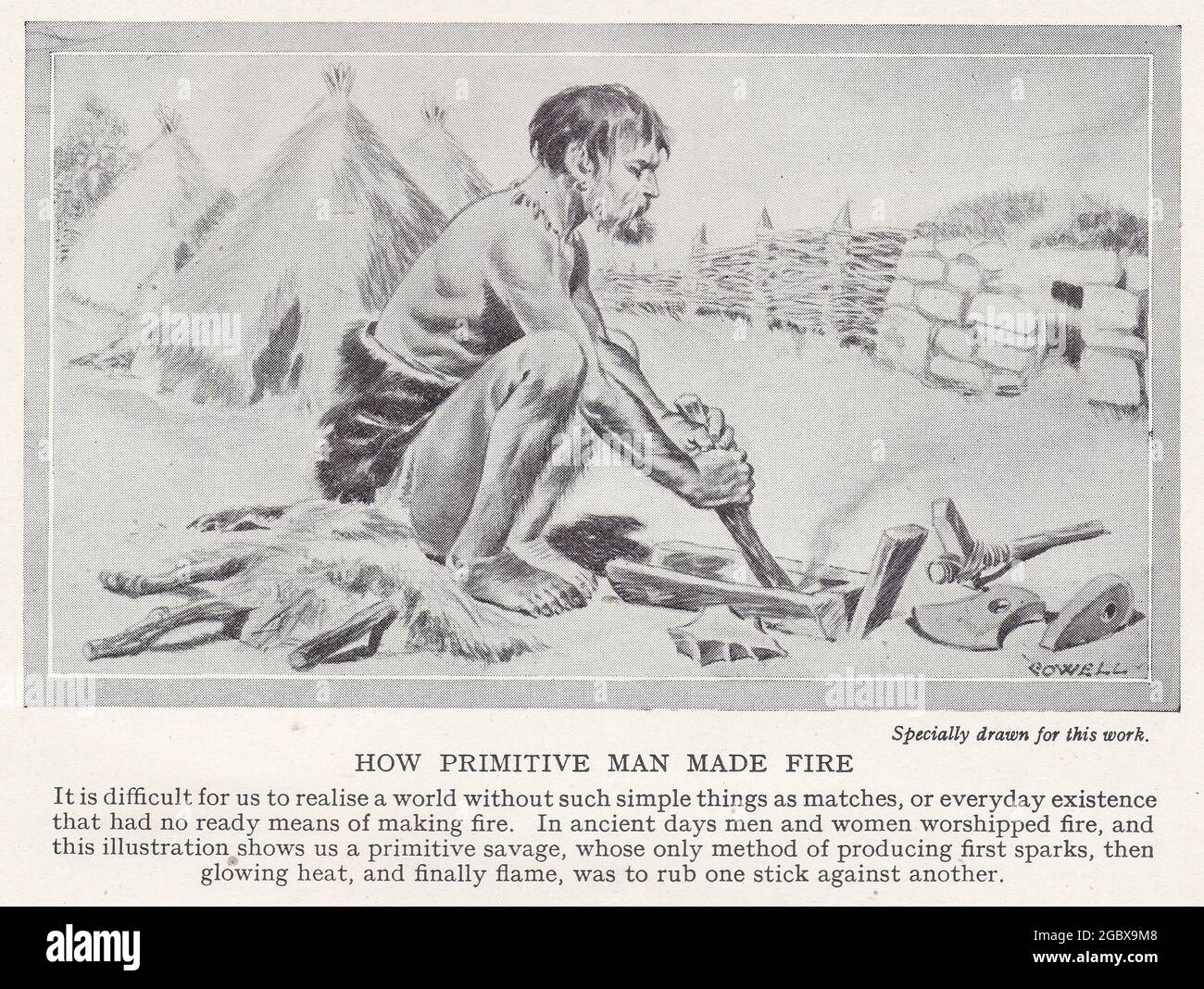 Prehistoric huts illustration hi-res stock photography and images - Alamy