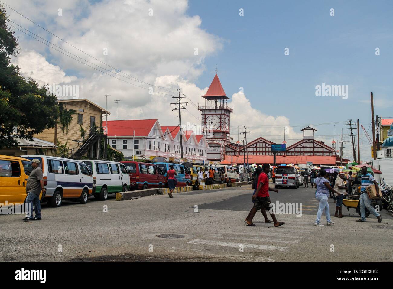 GEORGETOWN, GUYANA - AUGUST 10, 2015: Starbroek market in Georgetown ...
