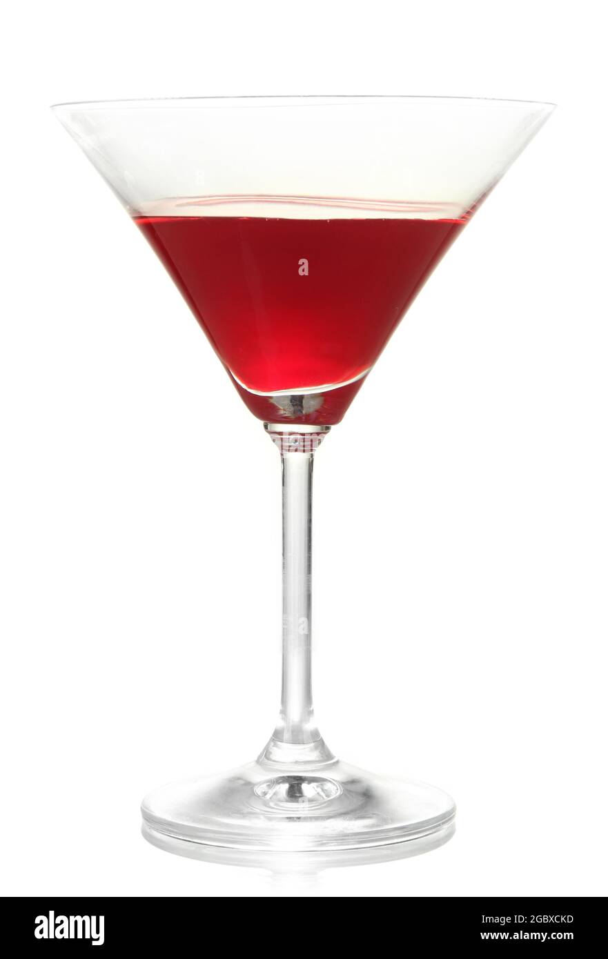 Tasty color liquor, isolated on white Stock Photo - Alamy