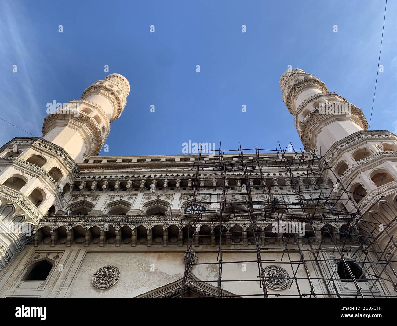 Low angle shot of the Charminar Hyderabad India Stock Photo - Alamy