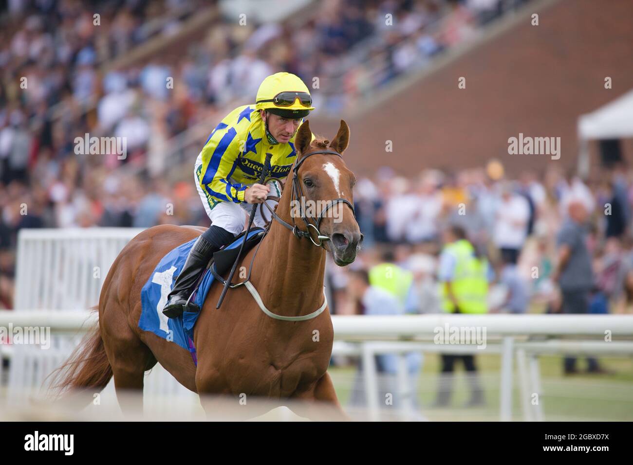 Jockey Paul Hanagan on International Boy Stock Photo - Alamy